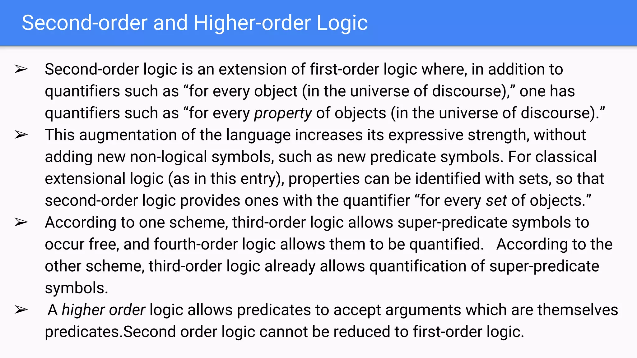 First order logic | PDF