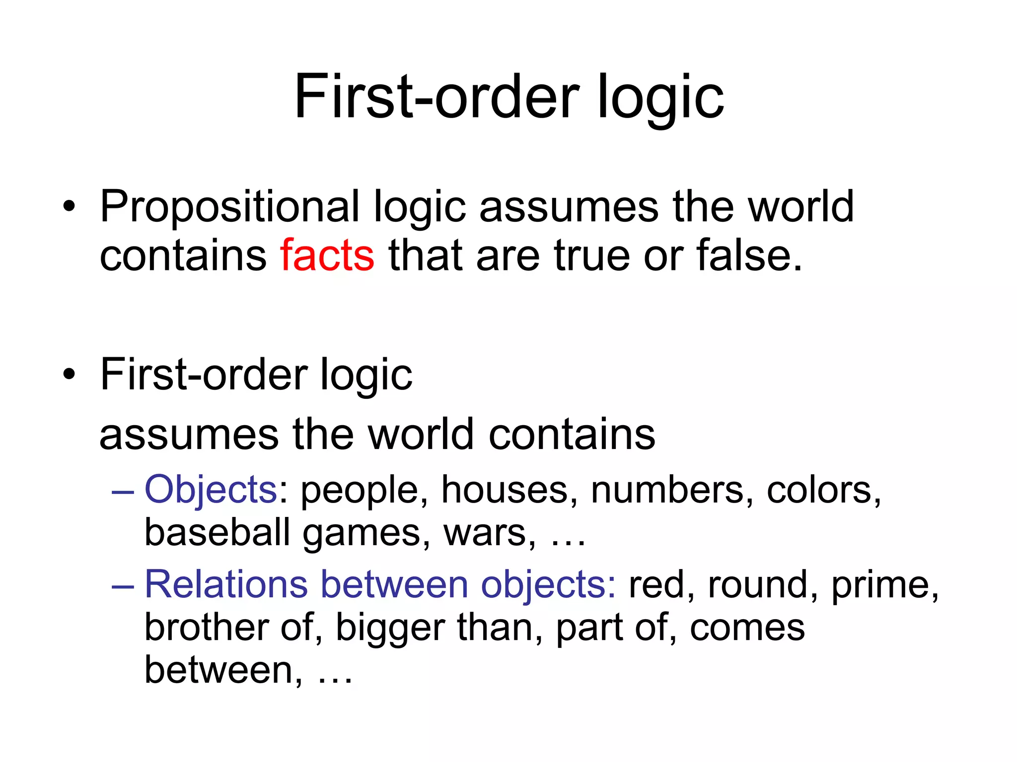 First order logic.ppt