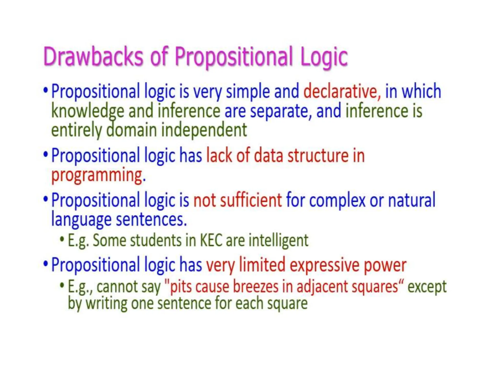 Knowledge Representation with predicate knoledgeFirstOrderLogic.ppt
