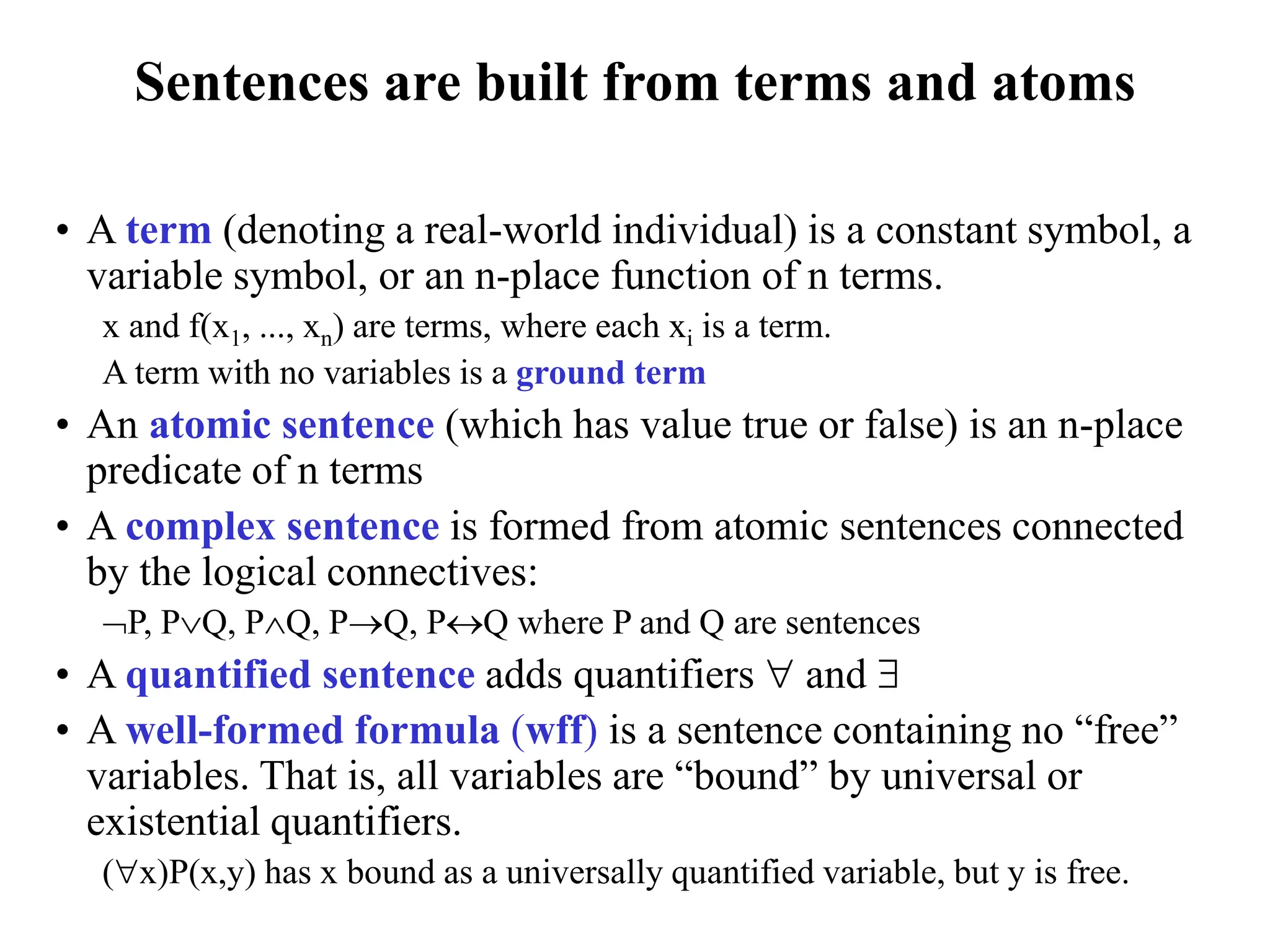 predicate logic proposition logic FirstOrderLogic.ppt | Programming ...