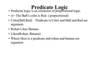 predicate logic proposition logic FirstOrderLogic.ppt