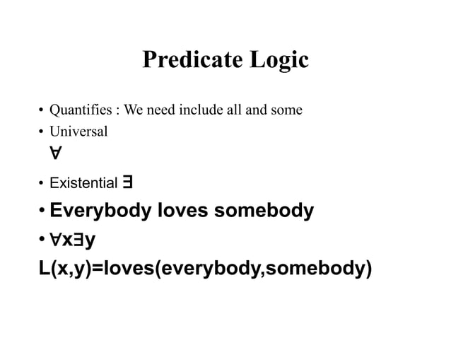 predicate logic proposition logic FirstOrderLogic.ppt