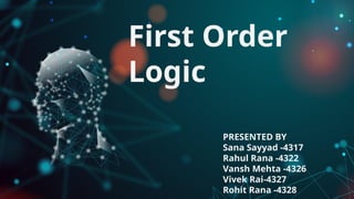 Introduction to First order logic .pptx