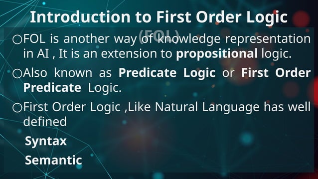 Introduction to First order logic .pptx