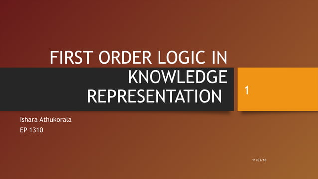 First Order Logic In Knowledge Representation Ppt Programming Languages Computing