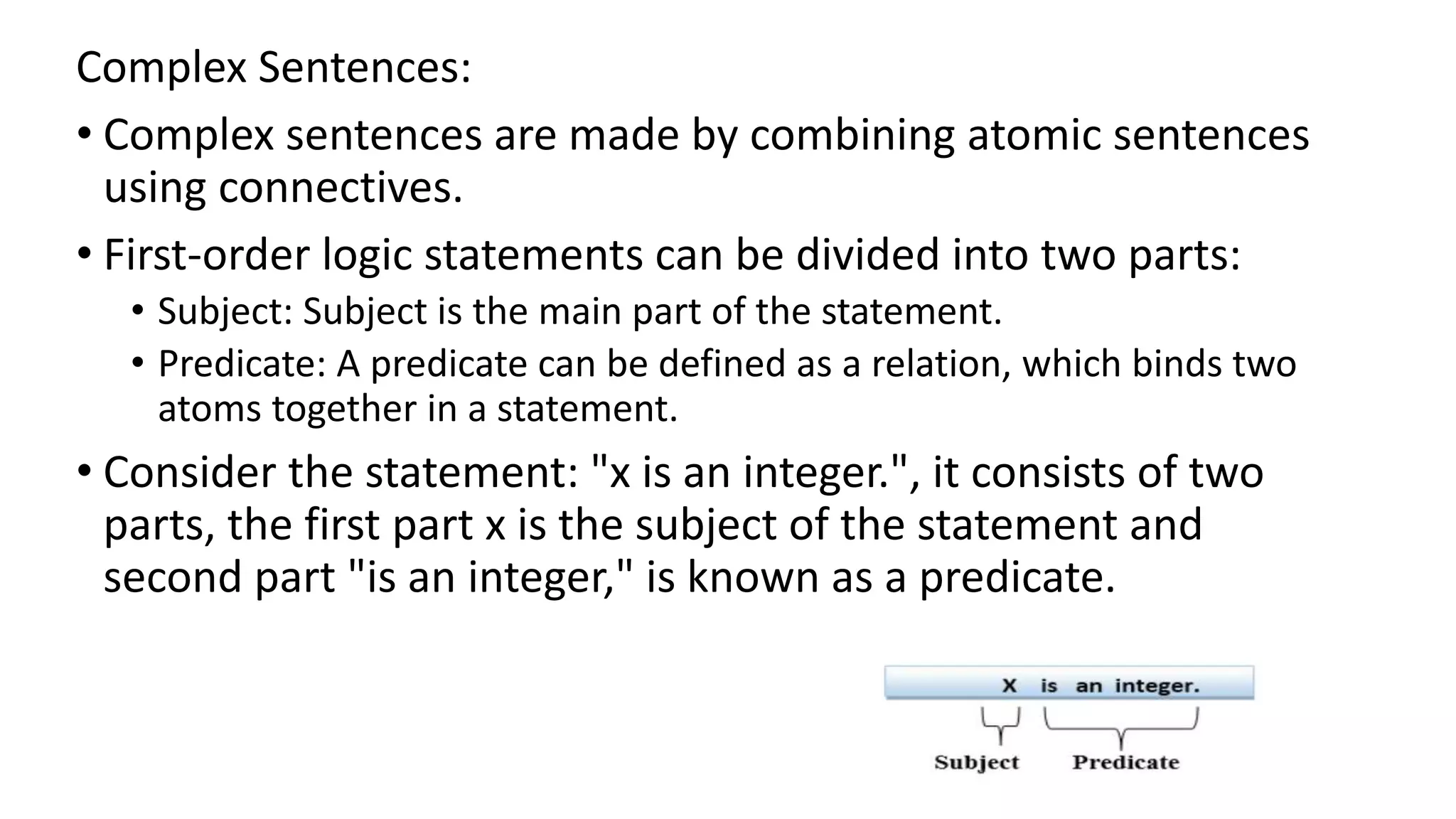 First order logic or Predicate logic.pptx