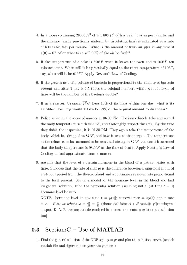 First Order Ordinary Differential Equations Pdf