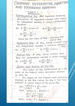 FIRST ORDER ORDINARY DIFFERENTIAL EQUATIONS.pptx