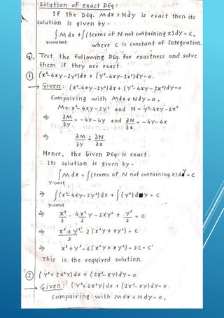 FIRST ORDER ORDINARY DIFFERENTIAL EQUATIONS.pptx