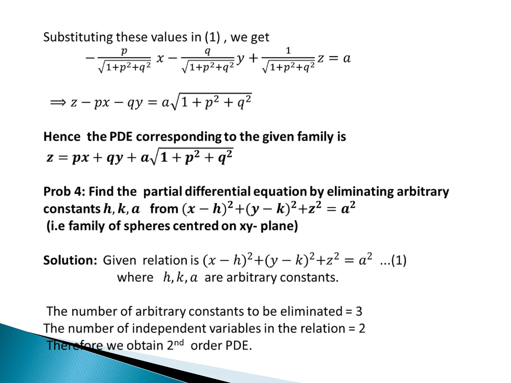 First order partial differential equations | PDF