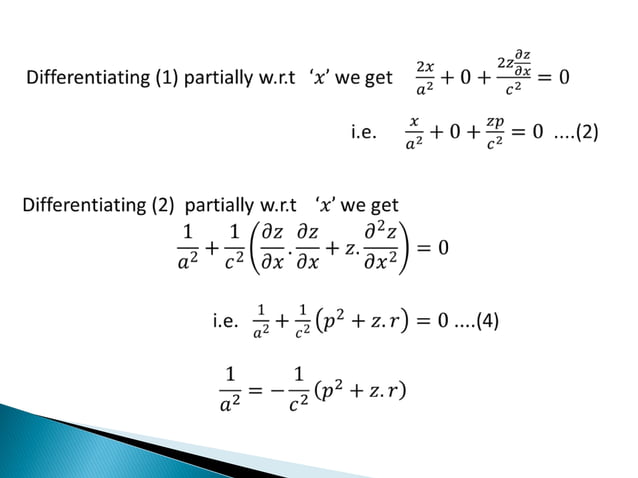 First order partial differential equations | PDF