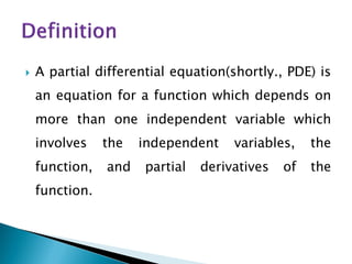 First order partial differential equations | PDF