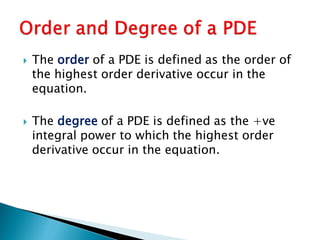 First order partial differential equations | PDF