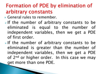 First order partial differential equations | PDF