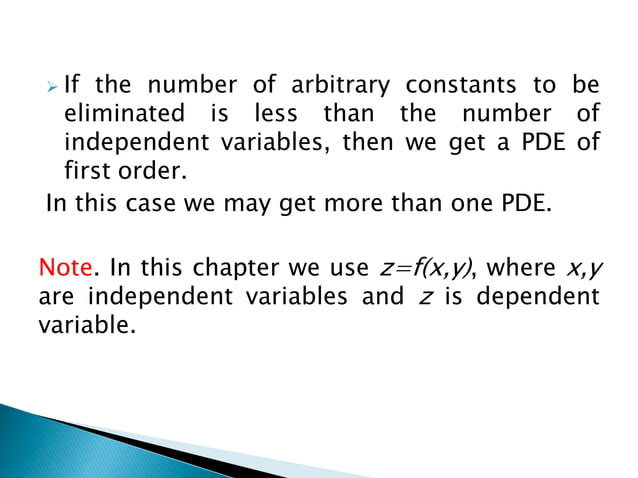 First order partial differential equations | PDF