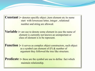 First order predicate logic (fopl) | PPTX