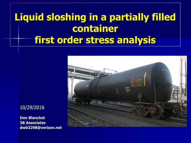 First order tank sloshing | PPT