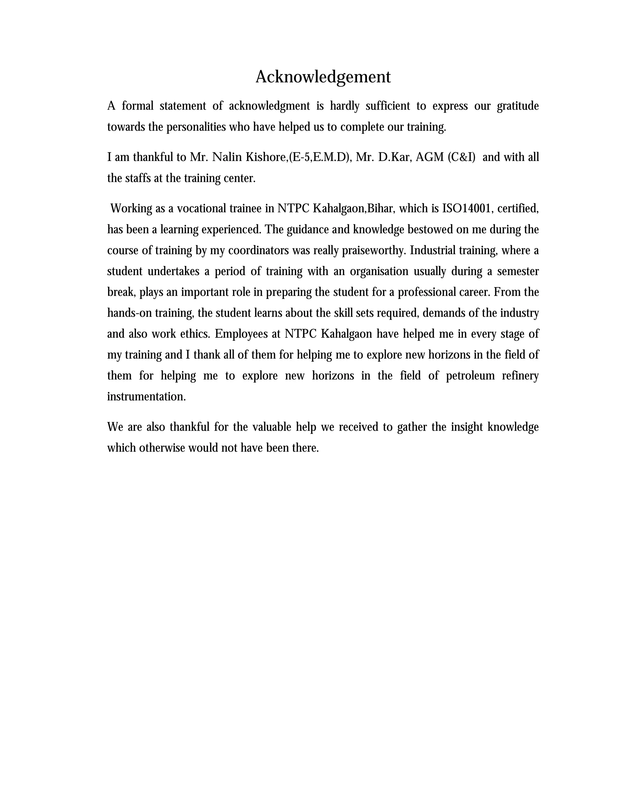 First page and acknowledgement | PDF