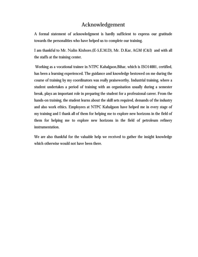 First page and acknowledgement | PDF