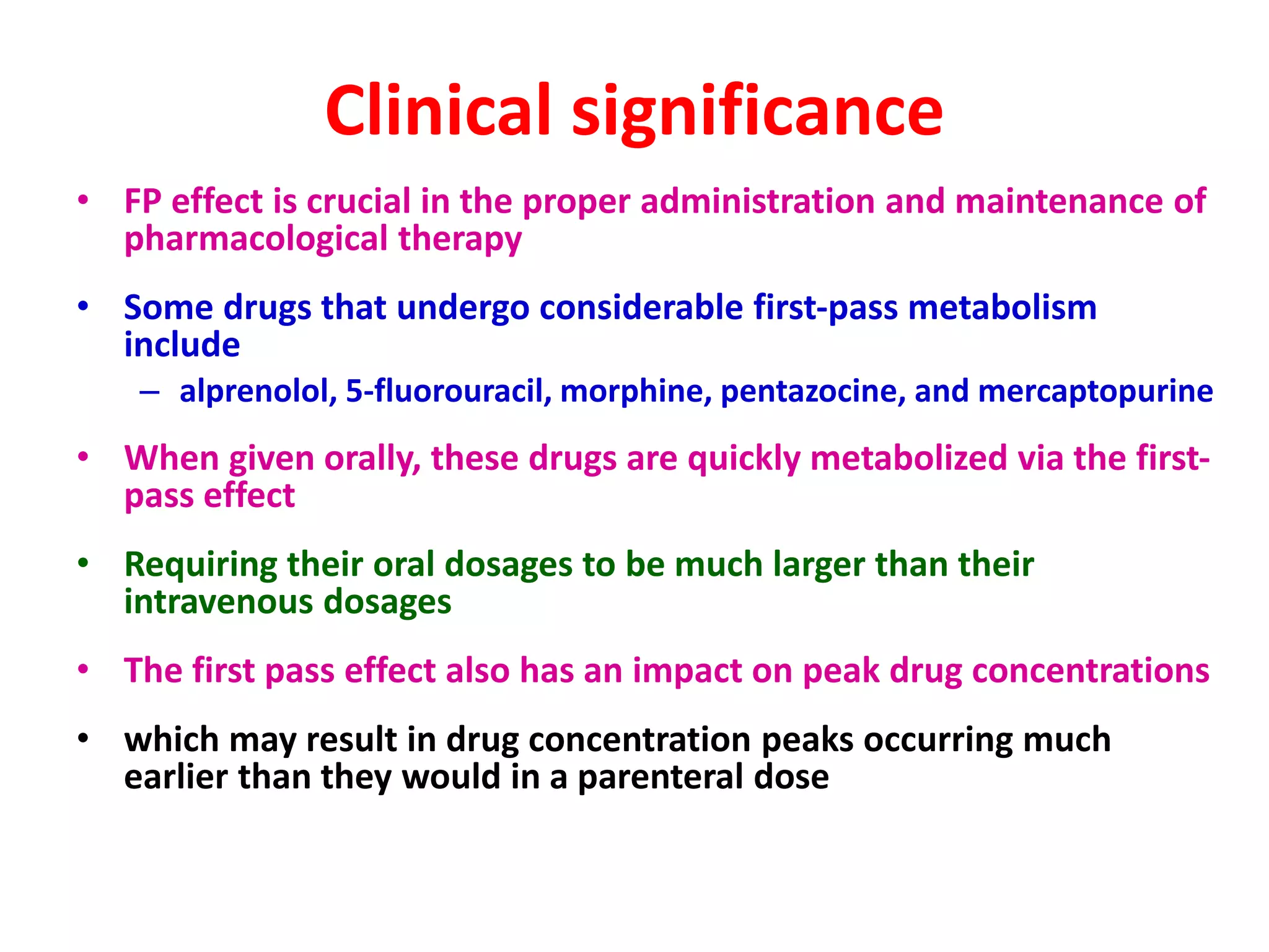 First pass metabolism | PPTX