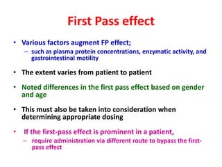 First pass metabolism | PPT