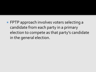 First past the post (fptp) | PPTX
