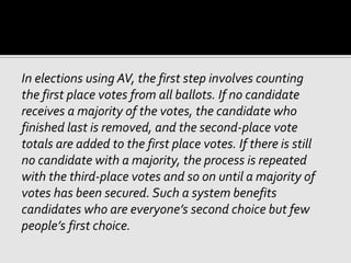 First past the post (fptp) | PPTX