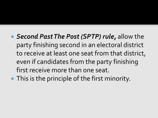 First past the post (fptp) | PPTX