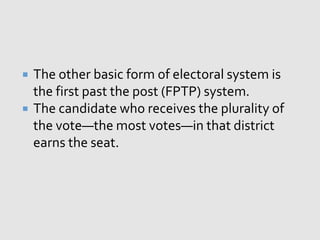 First past the post (fptp) | PPTX