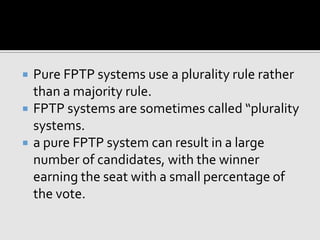 First past the post (fptp) | PPTX
