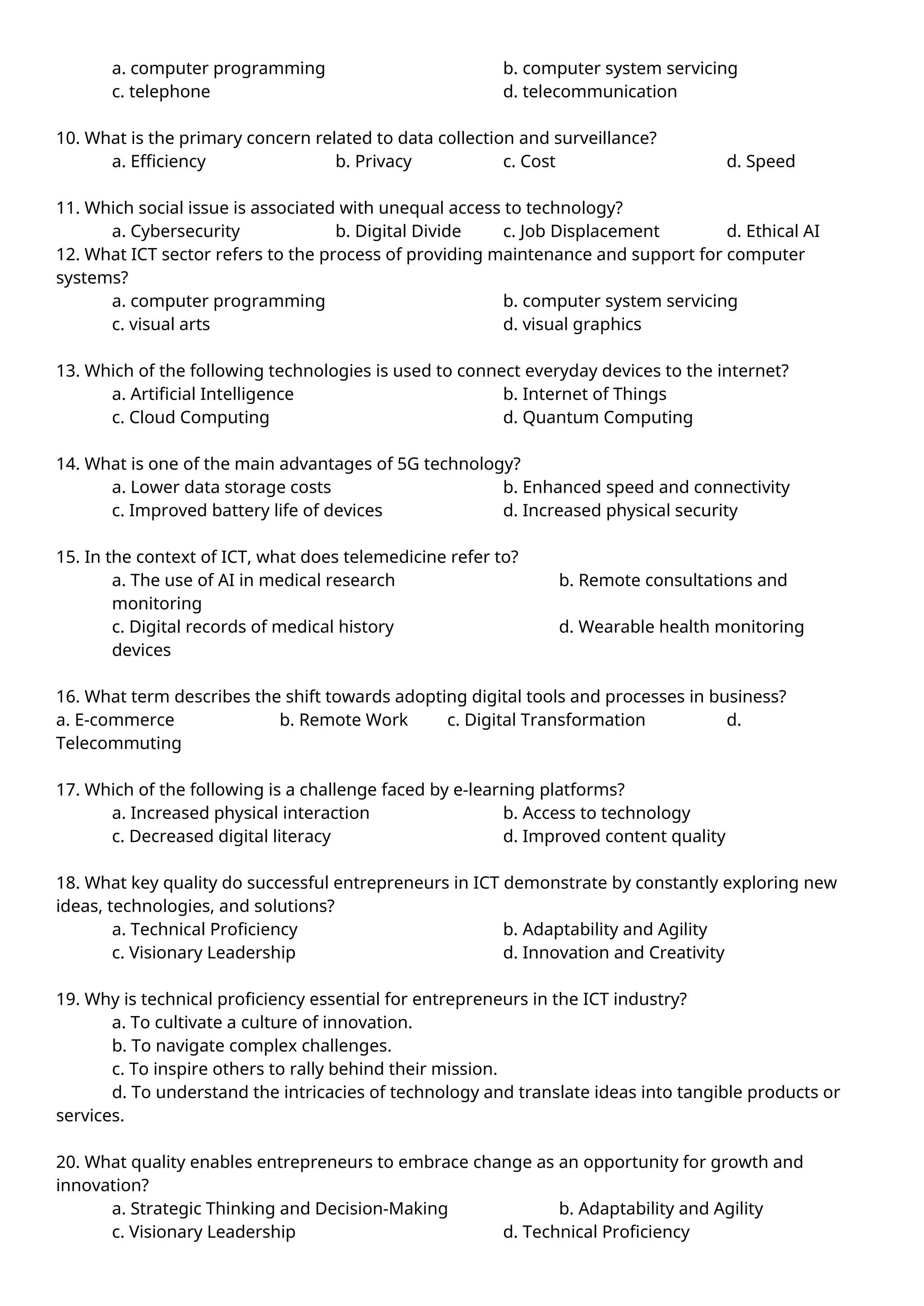 First Periodical Test in Grade 7 ICT - MATATAG Curriculum with answer ...