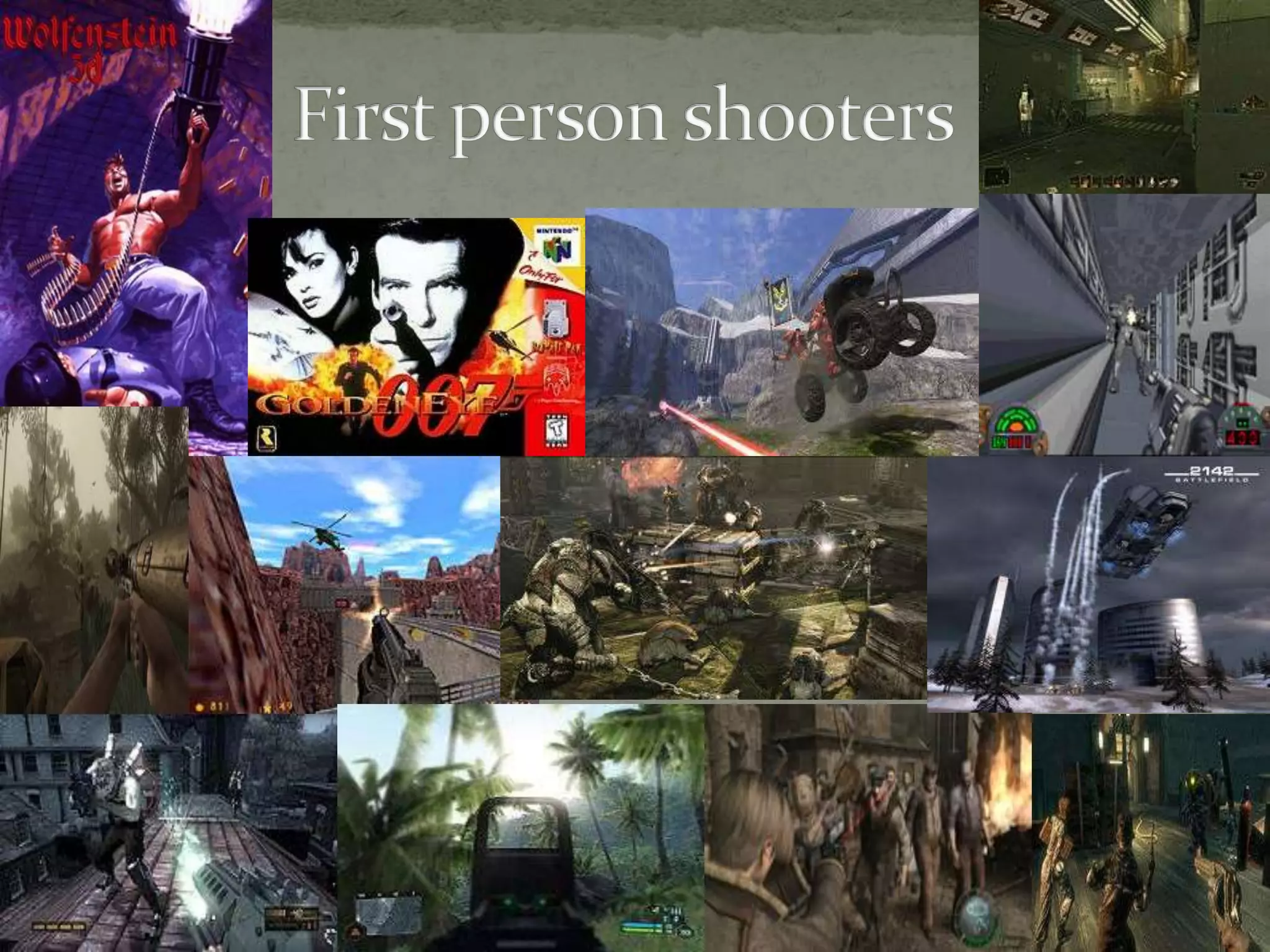 First person shooters | PPTX | Video Game Genres | Video Gaming
