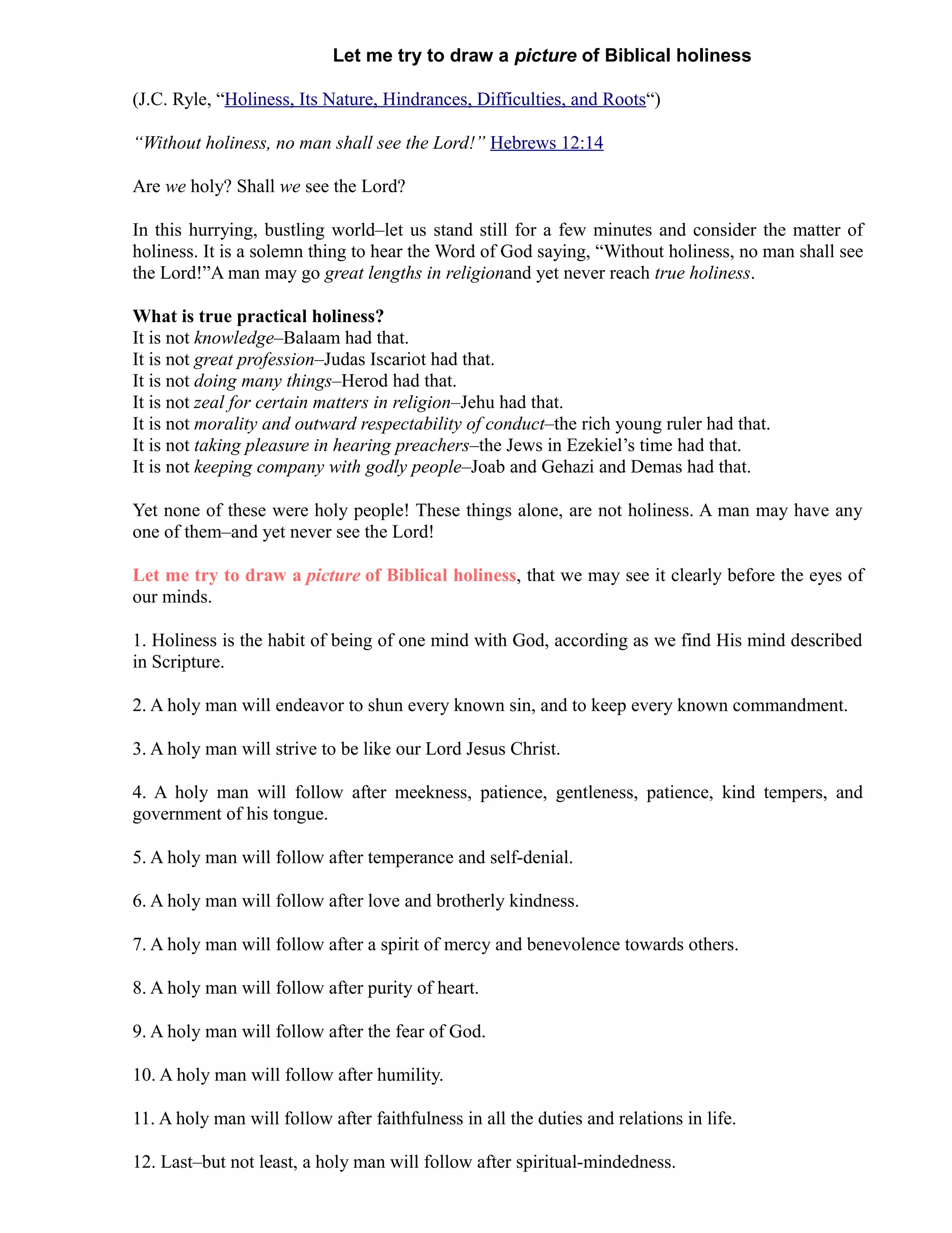 First peter 1 14 16 holiness | ODT