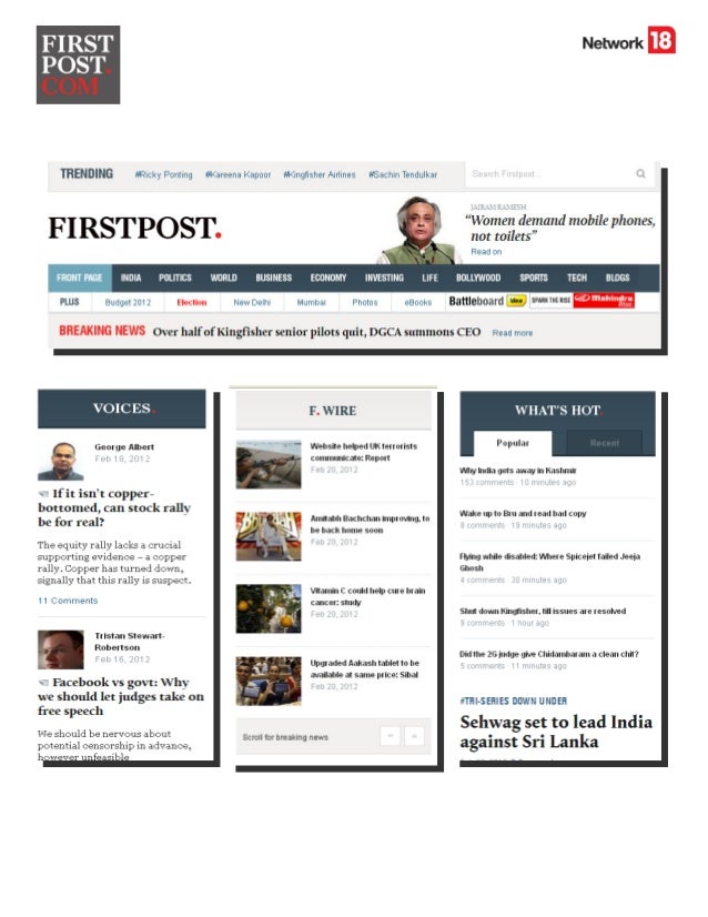 Firstpost - Portal of the year