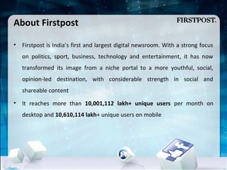 Firstpost : A Global Case Study on leveraging Facebook Live effectively ...