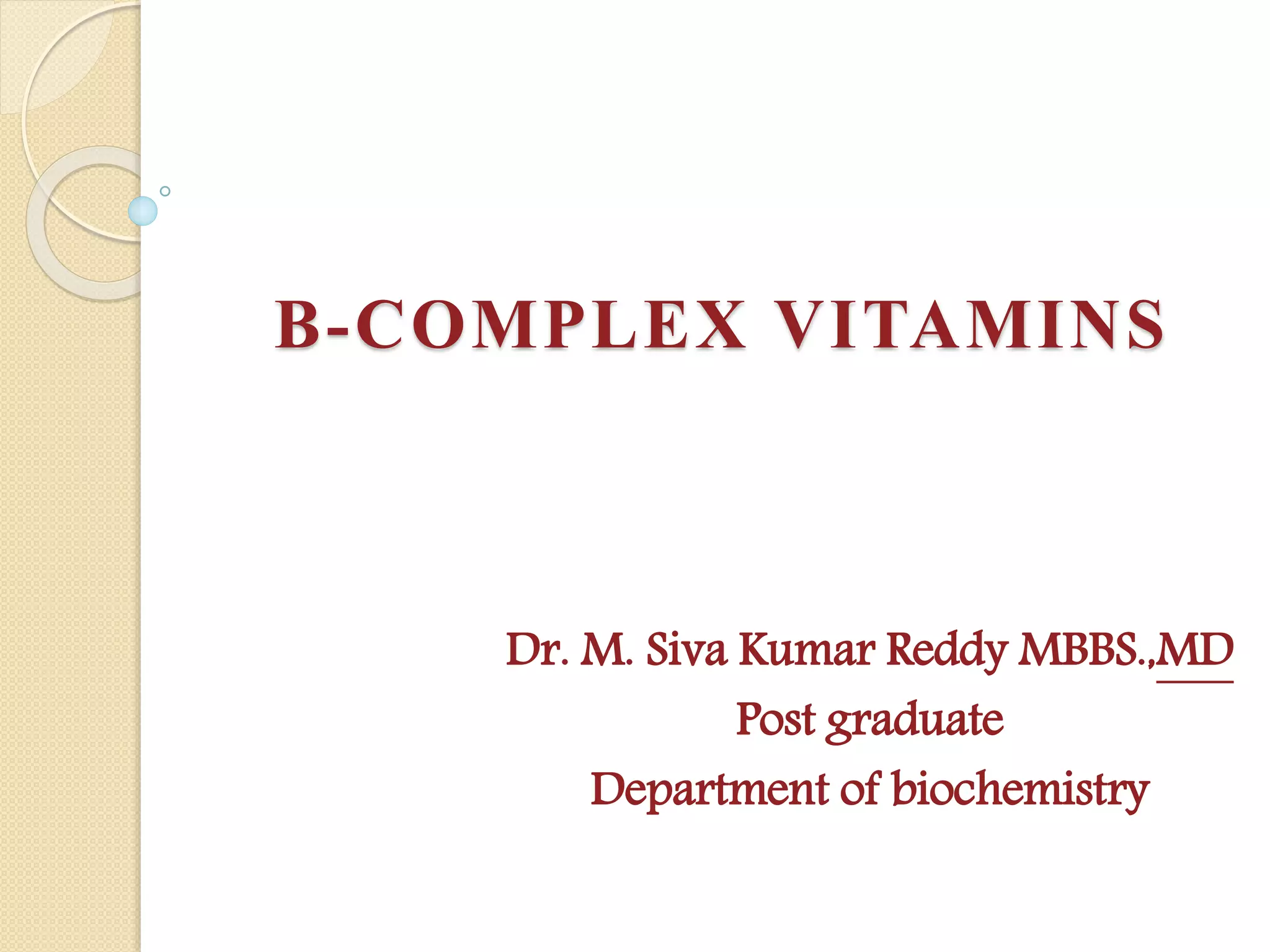 vitamins B1 and B2 | PPTX