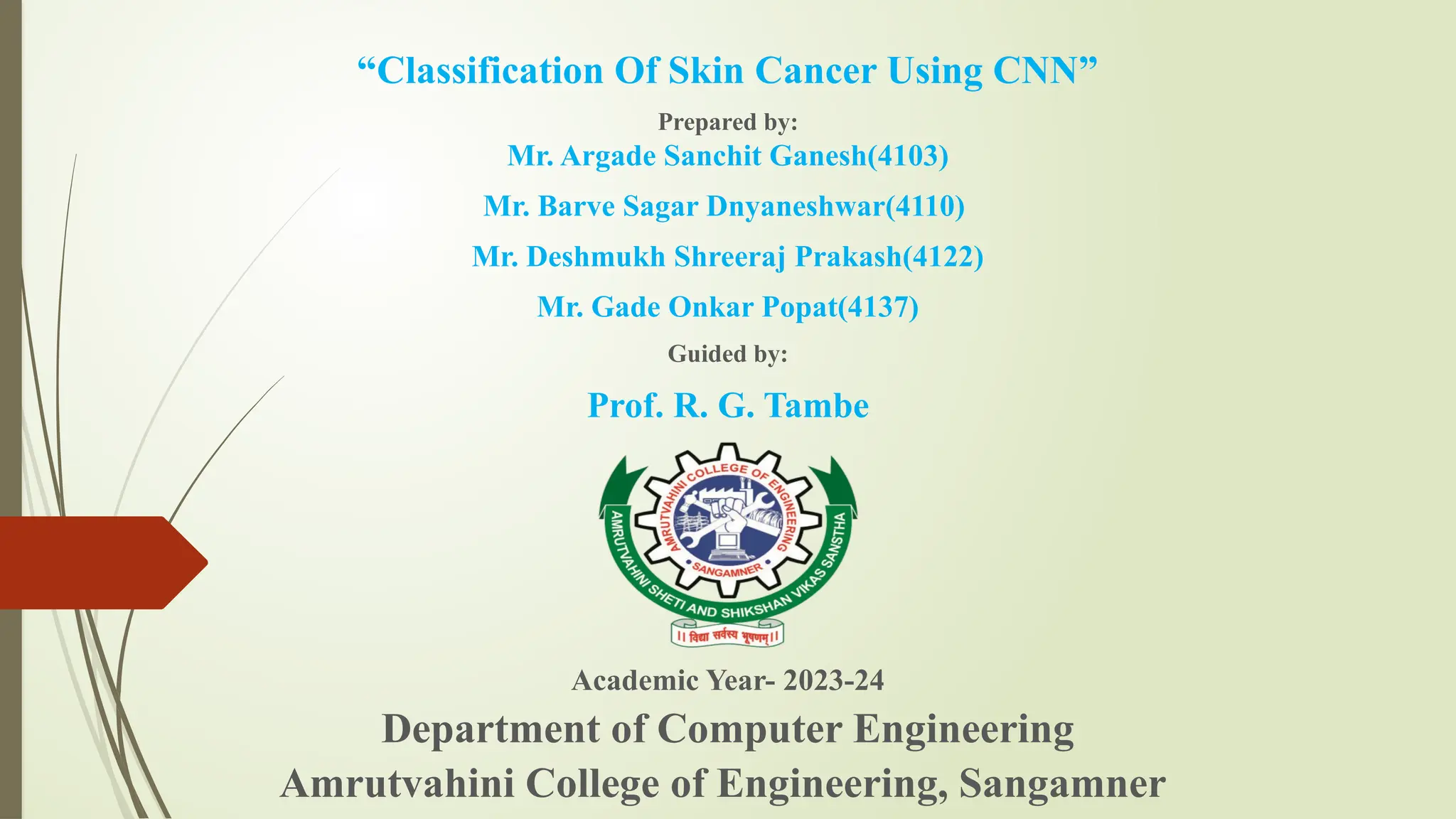 skin cancer detection using machine learning | PPTX