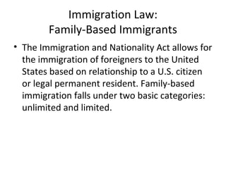 First presentation immigration and the united states | PPT