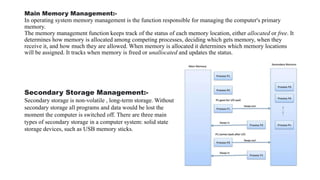 First presentation of os | PPTX
