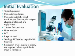 First presentation of psychosis initial assessment in emergency ...