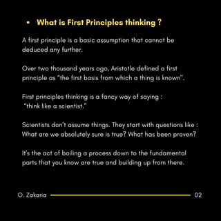 Mental Model 001 | First Principles | PDF