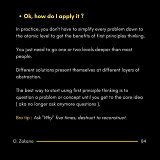 Mental Model 001 | First Principles | PDF