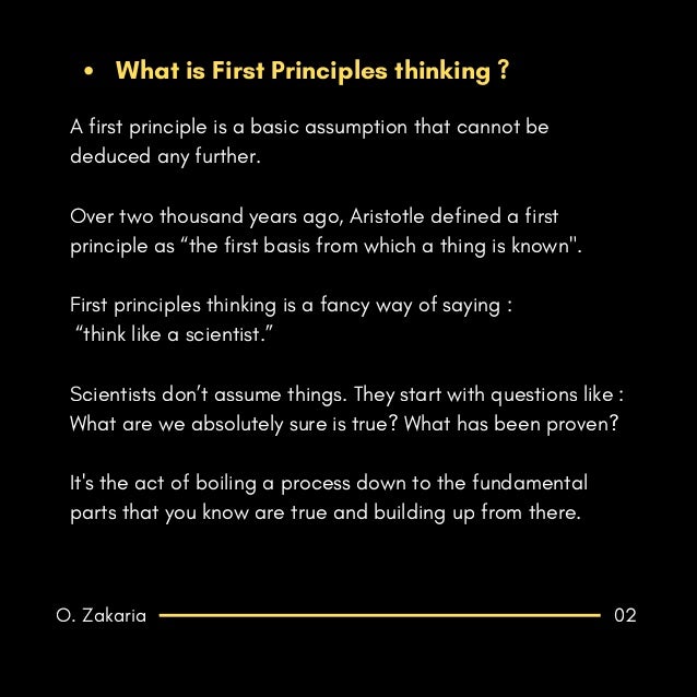 Mental Model 001 | First Principles