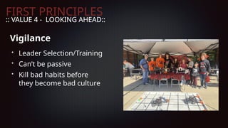 First Principles - Creatign A Team Culture.pptx