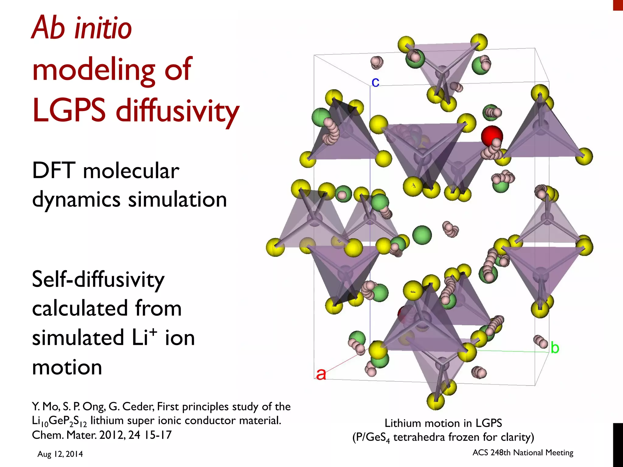 First principles design of lithium superionic conductors | PDF