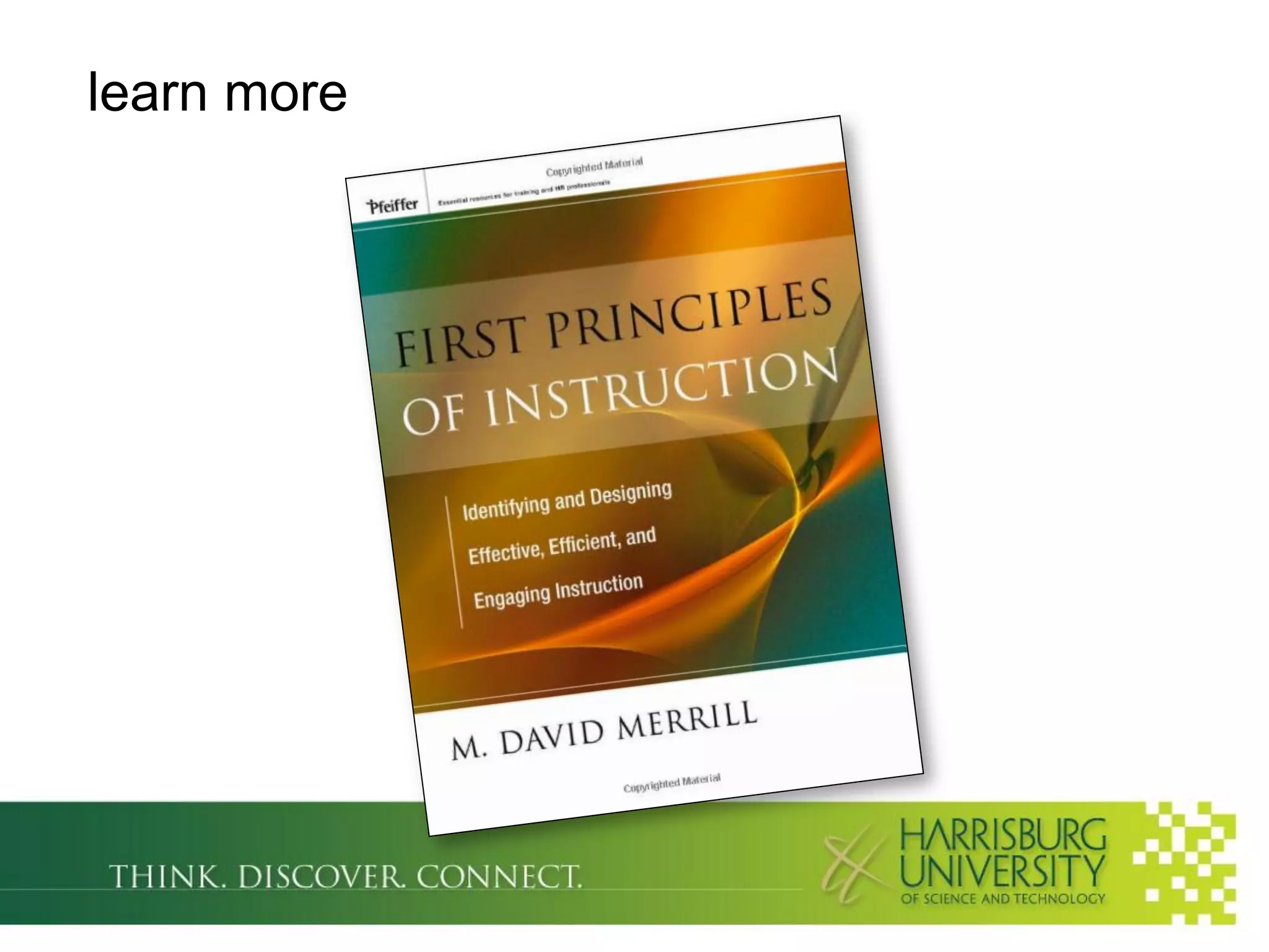 First Principles of Instruction | PPT | Free Download