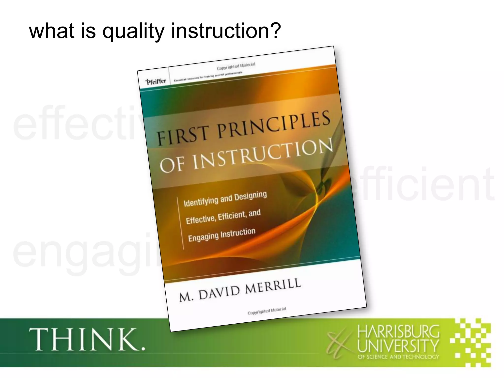 First Principles of Instruction | PPT | Free Download