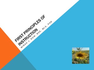 First principles of instruction | PPTX