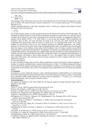 First principles study of electronic, elastic and thermal properties of b2 type re cd (re =la ...