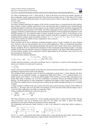 First principles study of structural, electronic, elastic and mechanical properties of gd sn3 ...